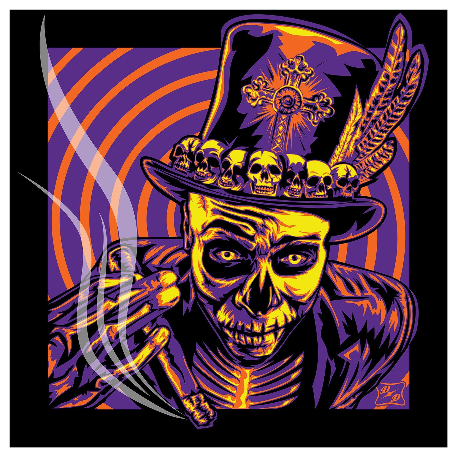 Baron Samedi Vector Art Print - Etsy