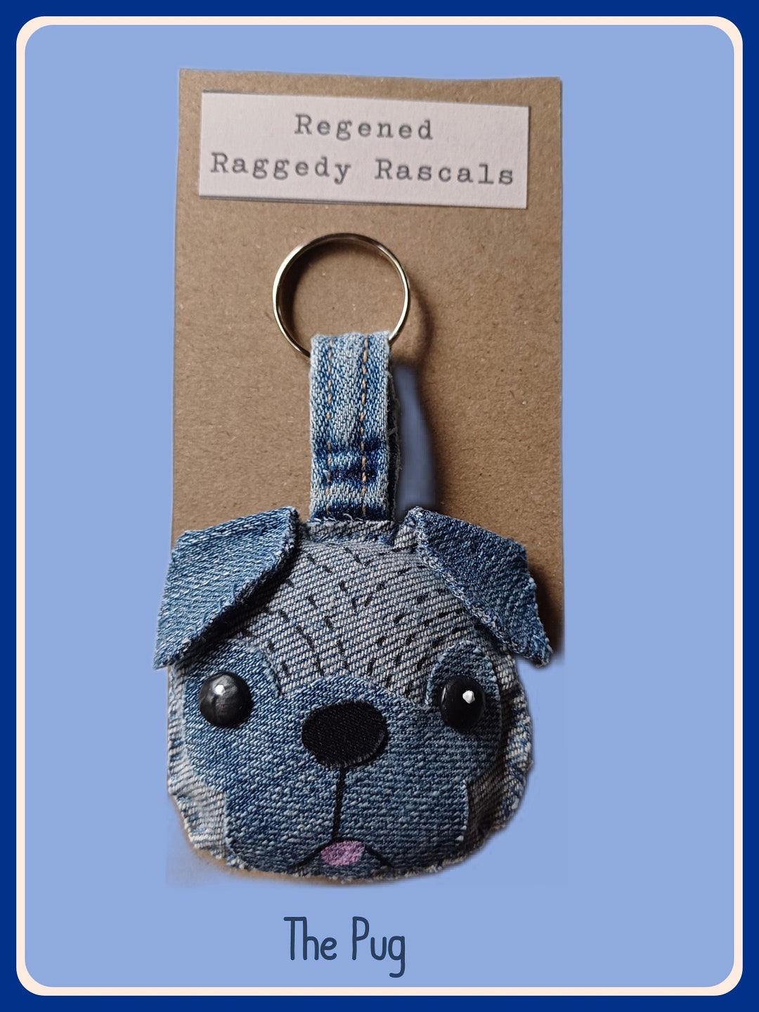 Pug Keychain Pattern - Etsy