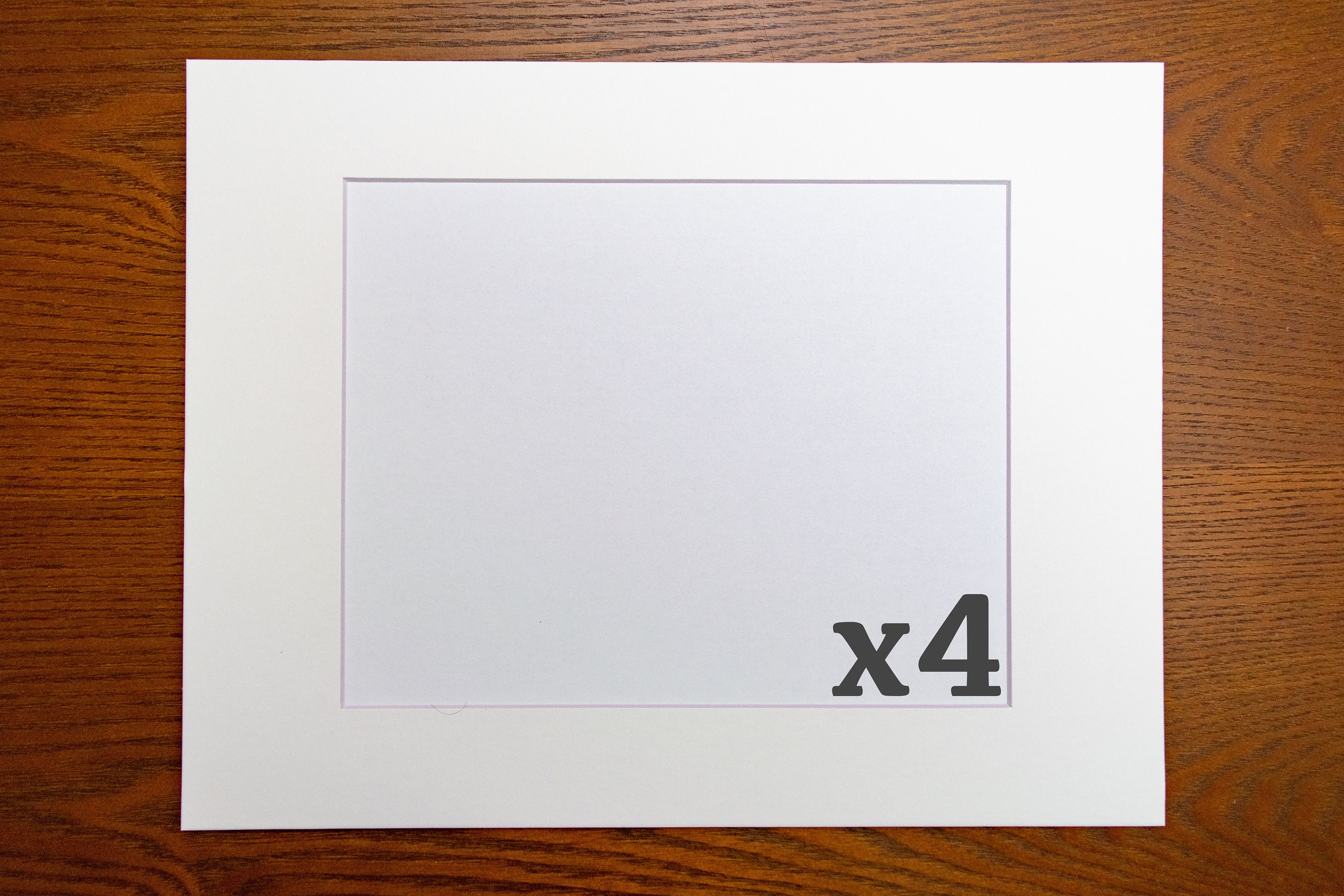 Four 11x14" Value Matting Kits for 8x10" Photos & Prints. 4 Mats ...