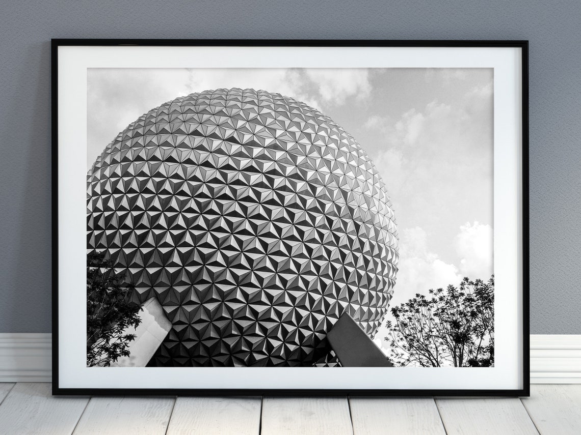 Epcot Spaceship Earth Art Print Architectural Disney Photo for Home ...