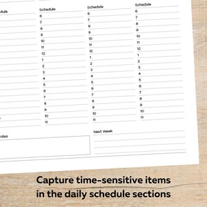 Undated Printable Weekly Planner, Letter & A4 | Weekly Productivity ...