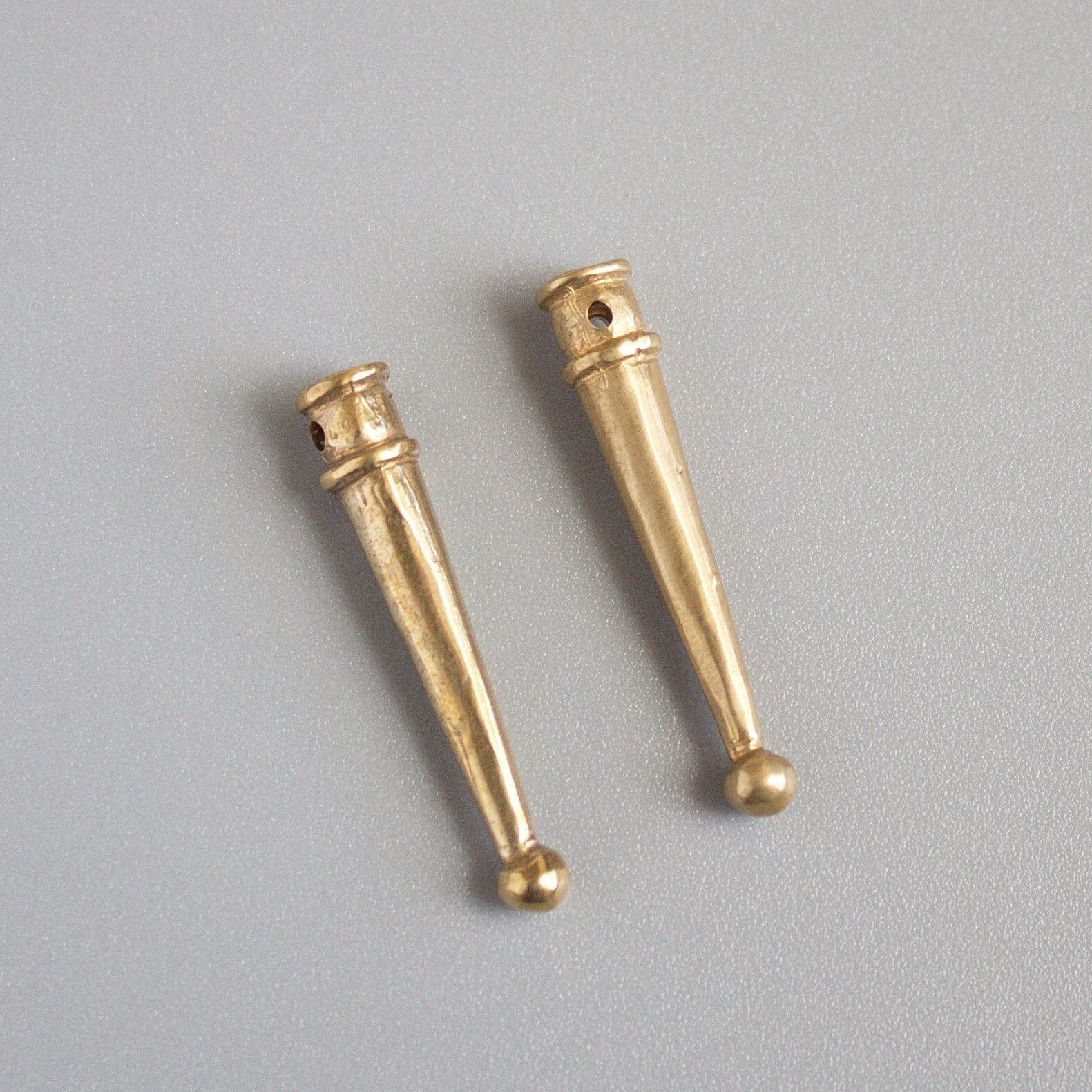 Pair of Brass Cast Lace Tips for Historical Reenactment, Historical ...