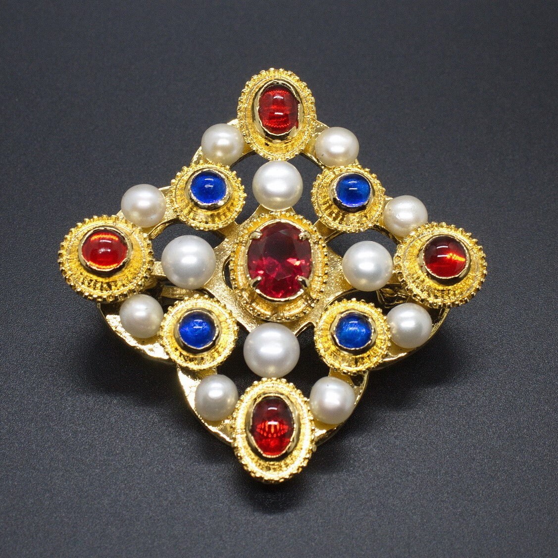 Medieval Brooch From Colmar Treasure 14th Century Brooch With - Etsy
