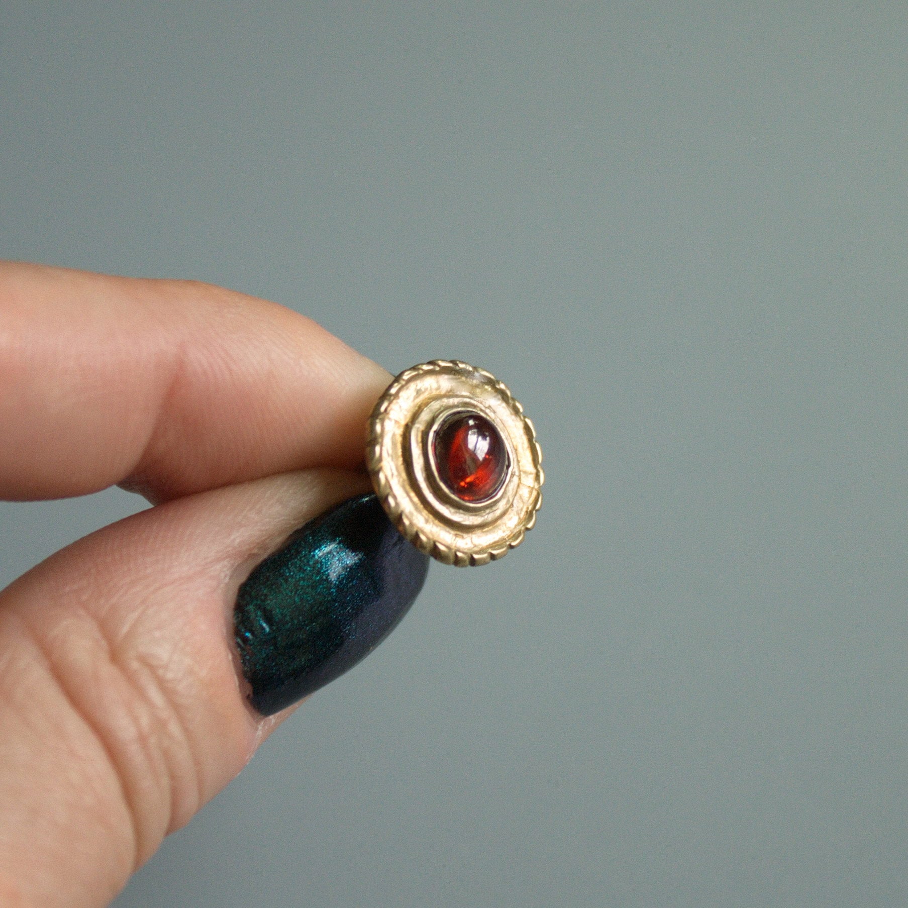 5 Medieval Buttons With Glass Stone, XV Century Buttons for Historical ...