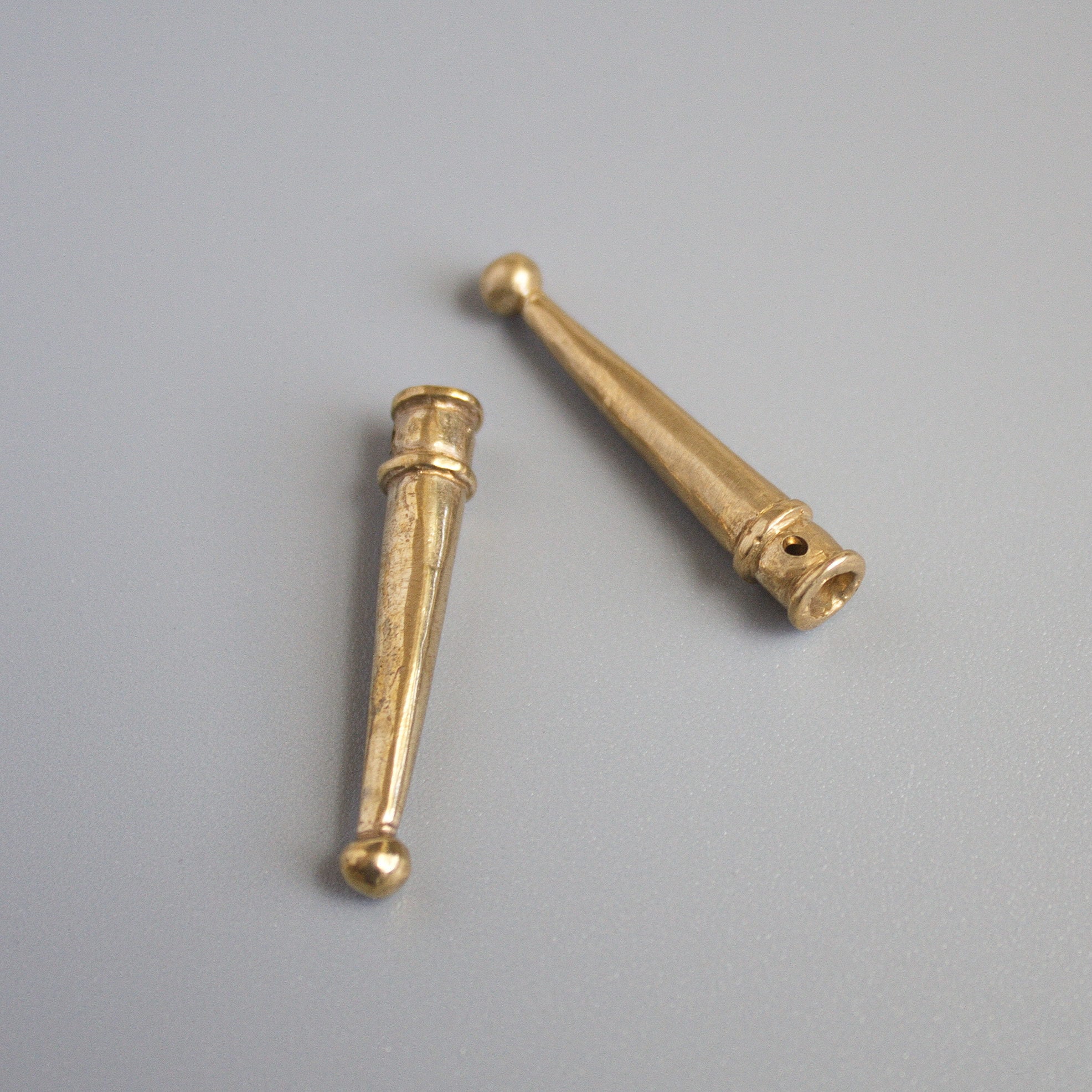 Pair of Brass Cast Lace Tips for Historical Reenactment, Historical ...