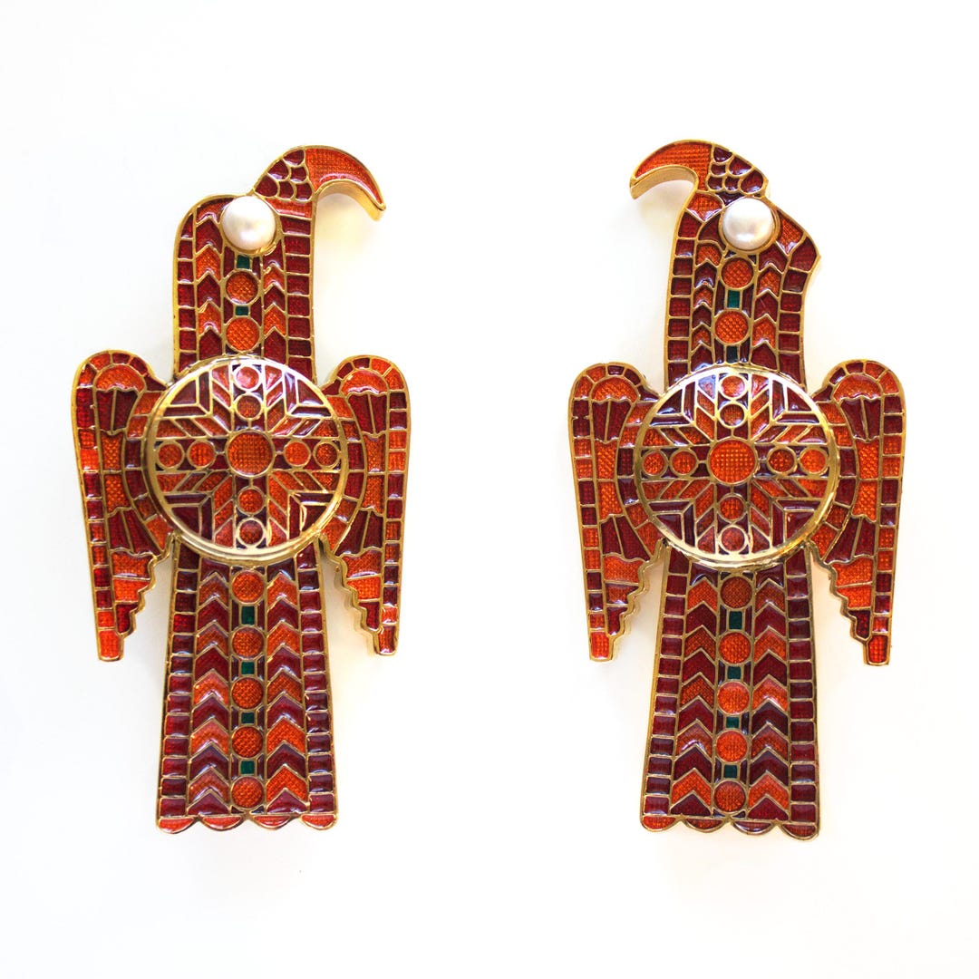 Pair of Ostrogothic Eagle Brooches From Domagnano Treasure, VI Century ...