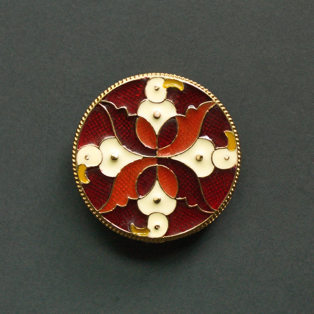 Saxon Bird Brooch, Gold Plated Brass, Migration Period Jewelry - Etsy