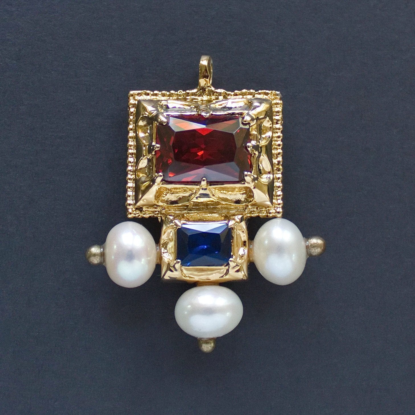 Italian Renaissance Brooch Pendant, XV Century Historical Design for ...