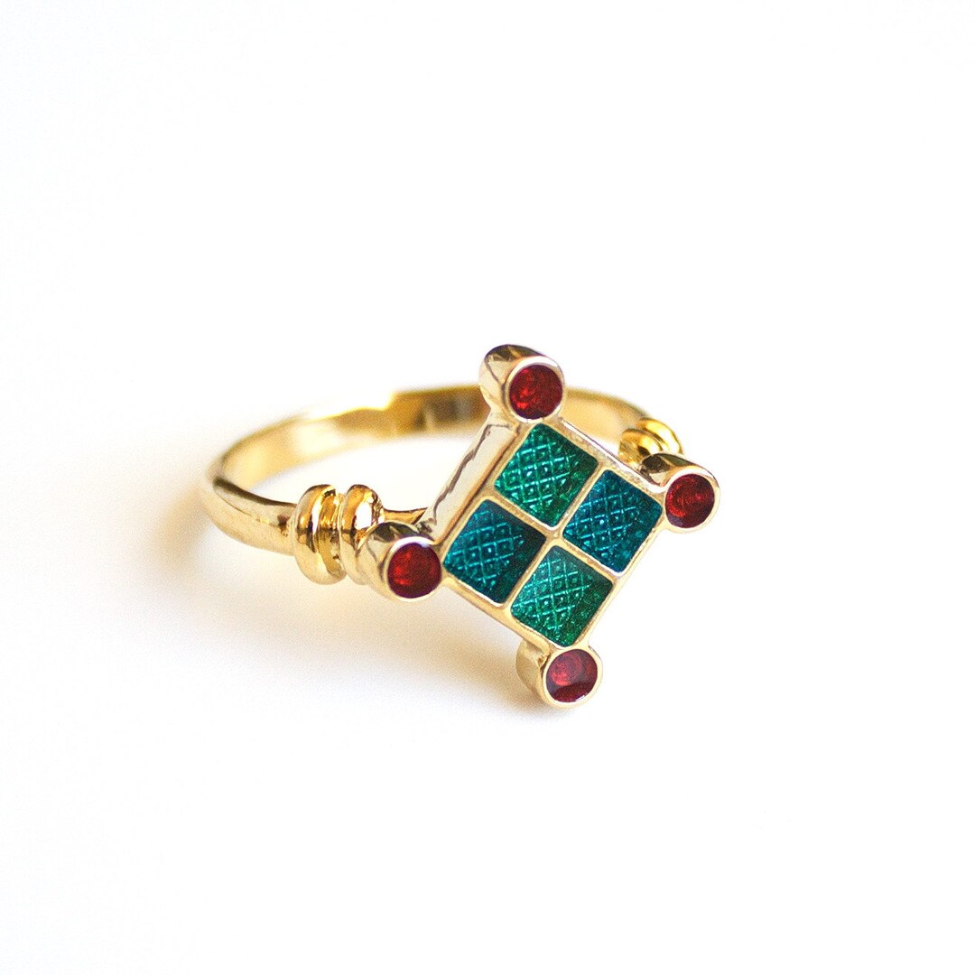 Merovingian Ring, V-VI Century Historical Finger Ring With Cloisonné ...
