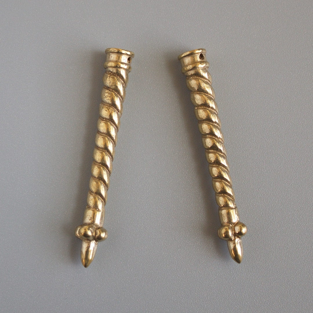 Brass Cast Lace Tips: Medieval Historical Reenactment Aglets - Etsy