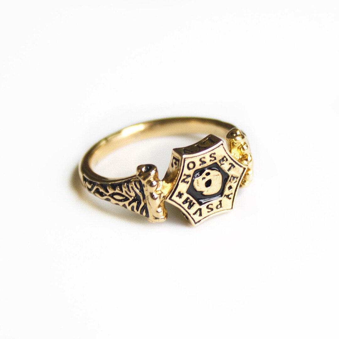 Memento Mori Ring, Late 16th Century Mourning Jewelry, Renaissance Ring ...