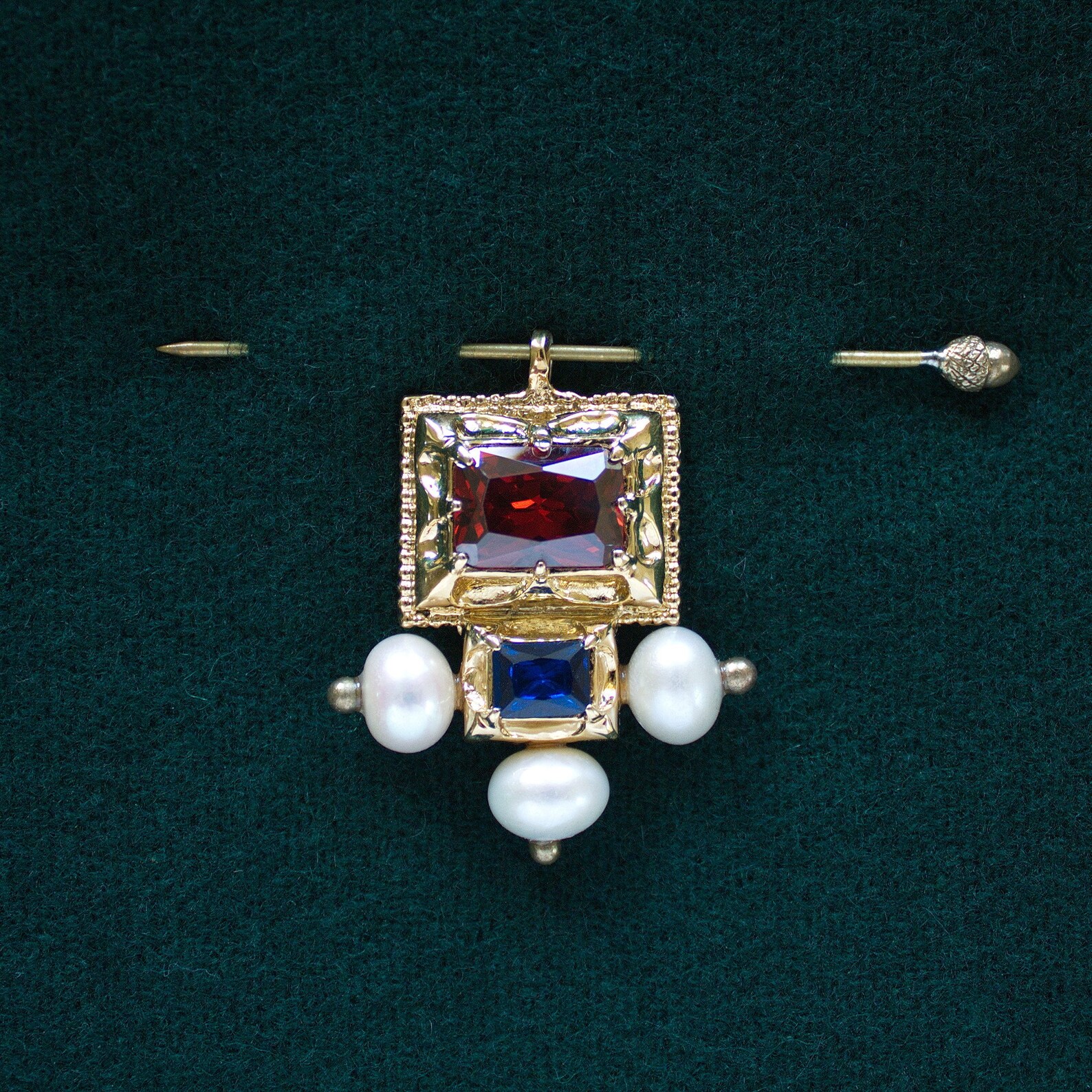 Italian Renaissance Brooch Pendant, XV Century Historical Design for ...