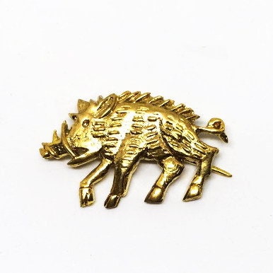 Medieval Boar Badge: Richard III Yorkist Emblem, Brass Pin - Etsy