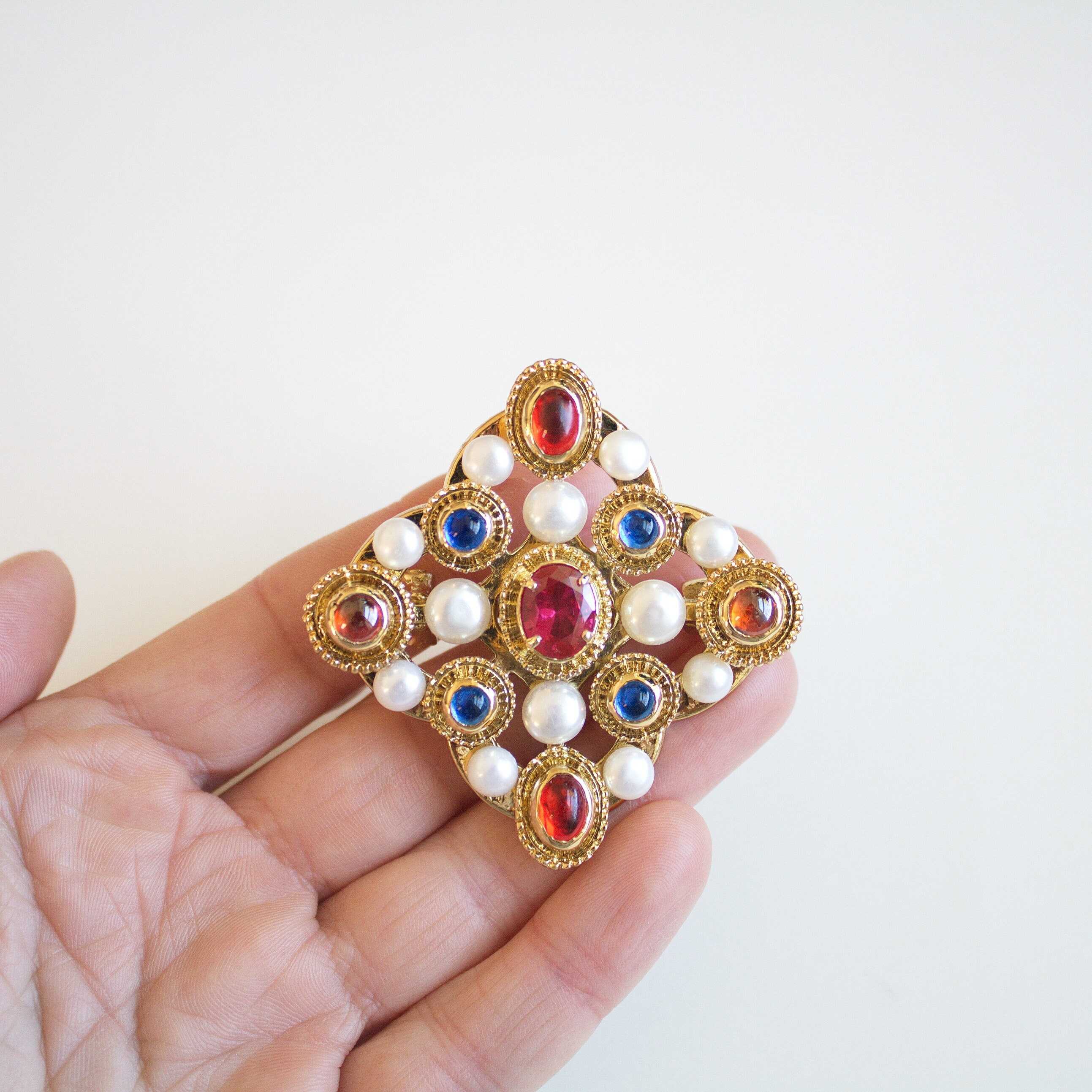 Medieval Brooch From Colmar Treasure 14th Century Brooch With - Etsy