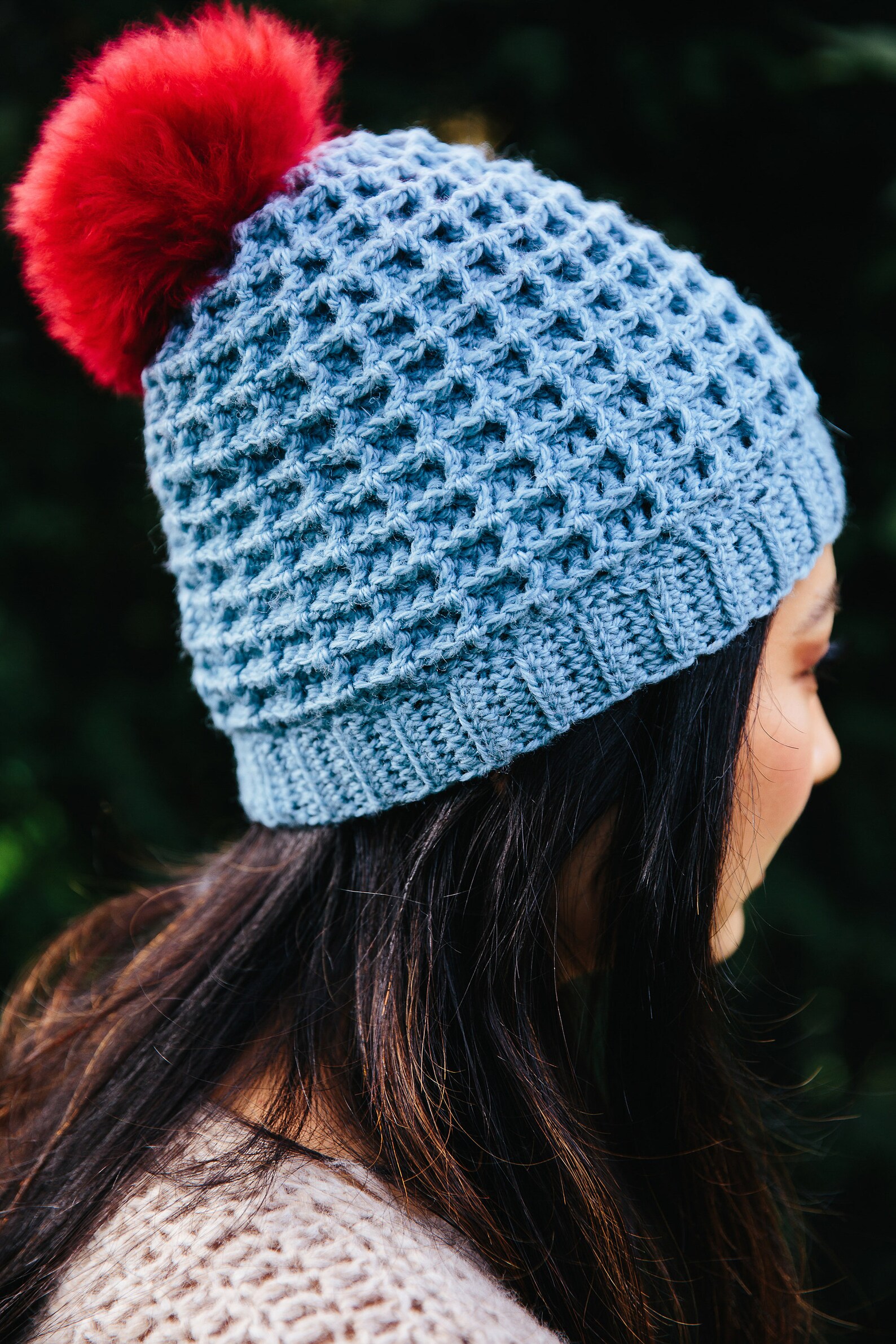 Crochet Waffle Stitch Hat Pattern: Crochet Pattern for a Cosy - Etsy UK