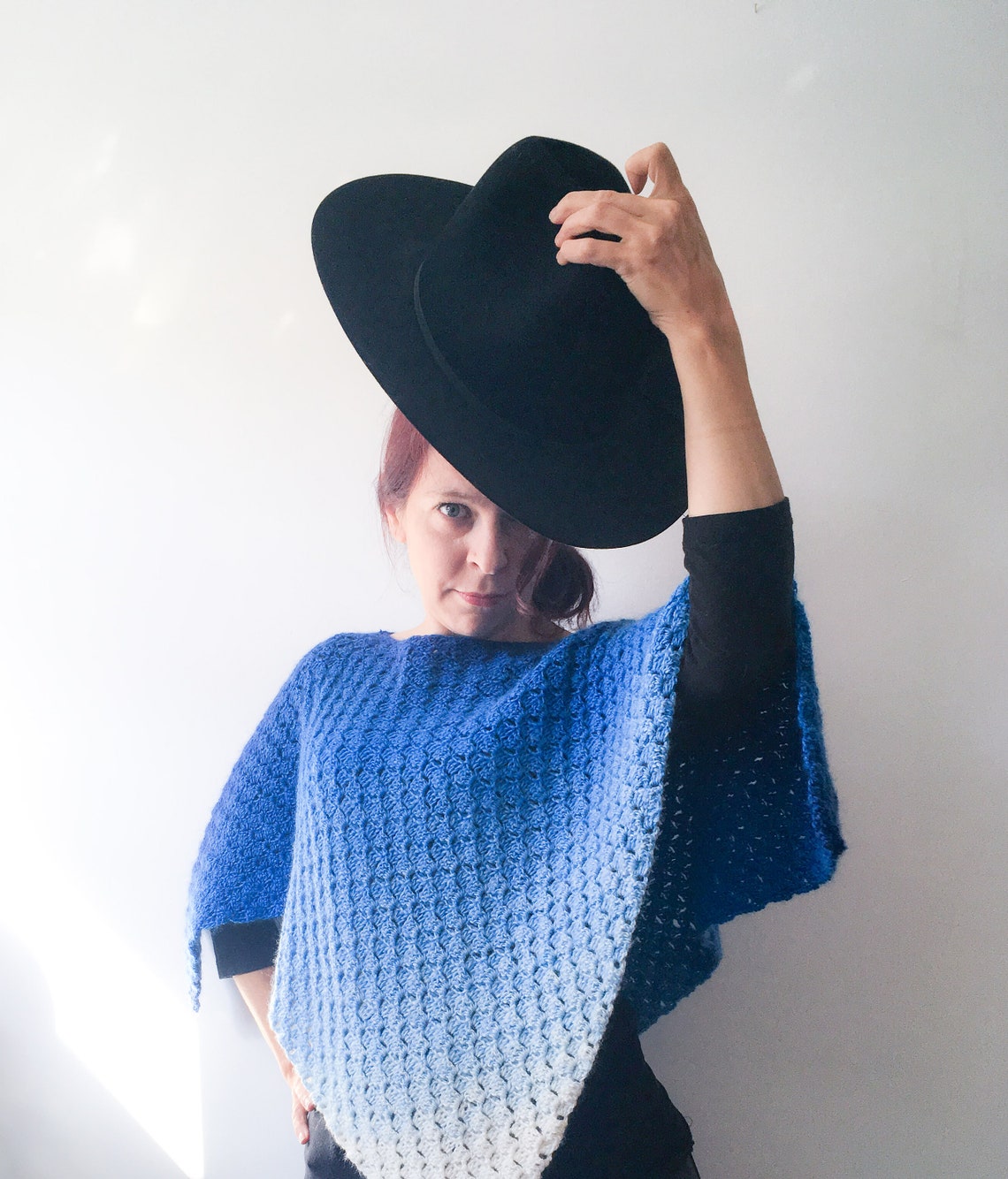 Corner to Corner Crochet Poncho Pattern: Easy Adjustable C2c | Etsy