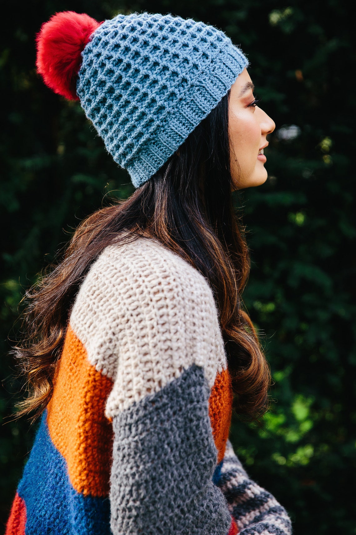 Crochet Waffle Stitch Hat Pattern: Crochet Pattern for a Cosy - Etsy UK