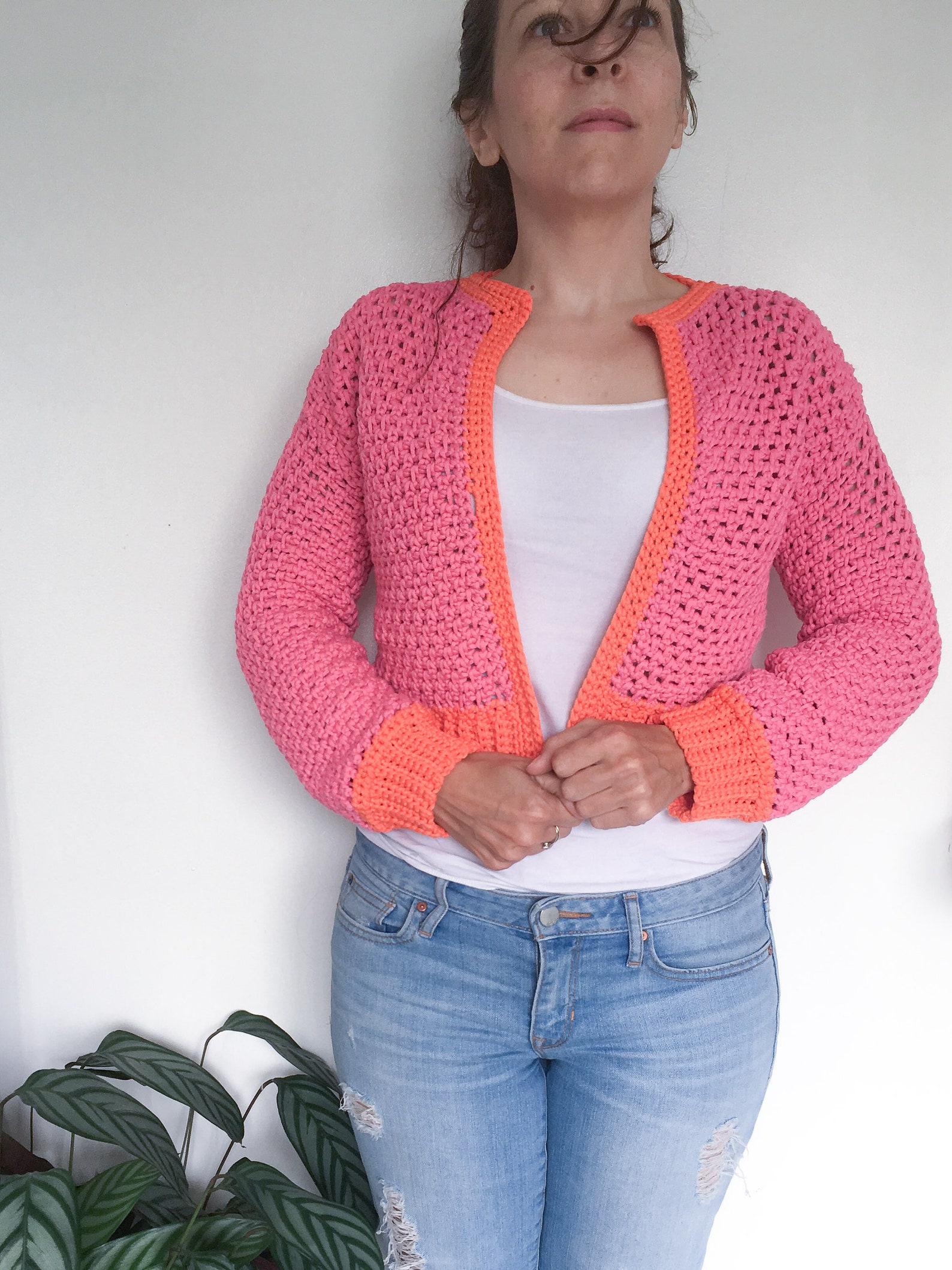 Cropped Crochet Cardigan Pattern Happy Days Cardi | Etsy
