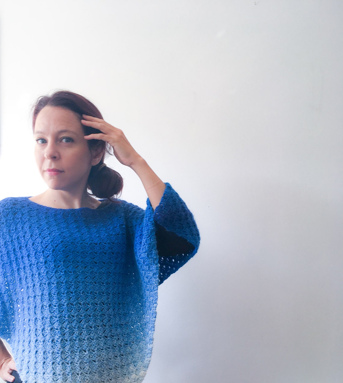 Corner to Corner Crochet Poncho Pattern: Easy Adjustable C2c | Etsy