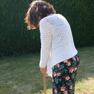 Wrap Around Crochet Cardigan Pattern| Modern Top-down Seamless Woman’s ...