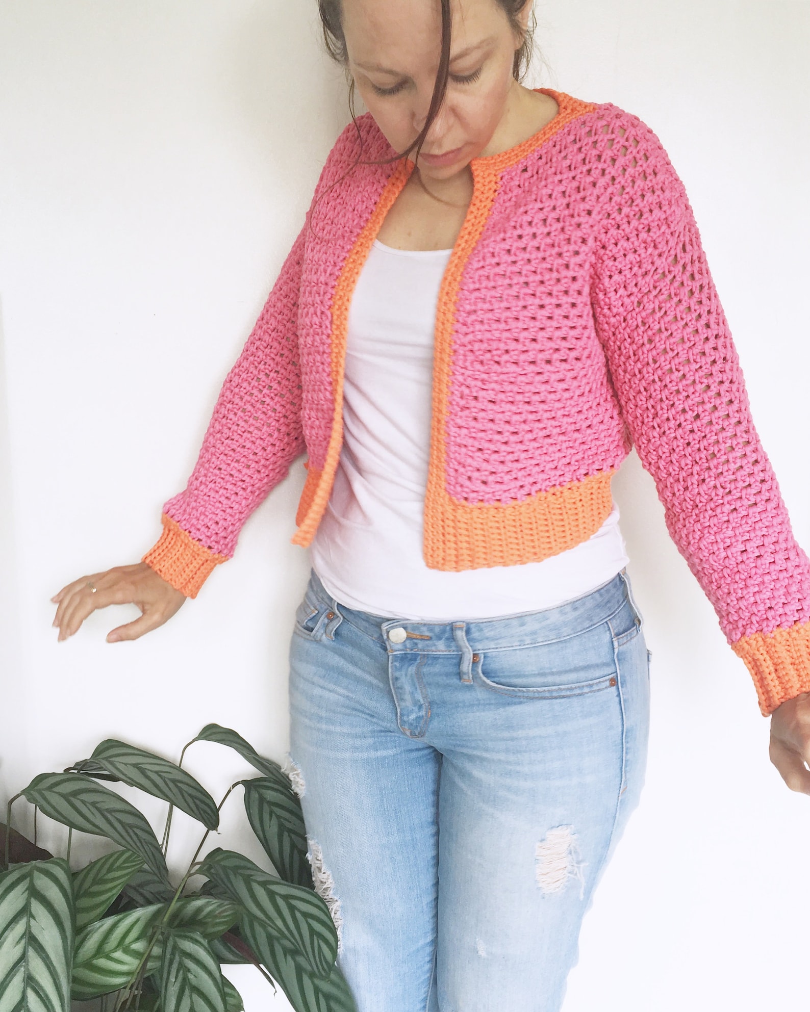 Cropped Crochet Cardigan Pattern Happy Days Cardi | Etsy