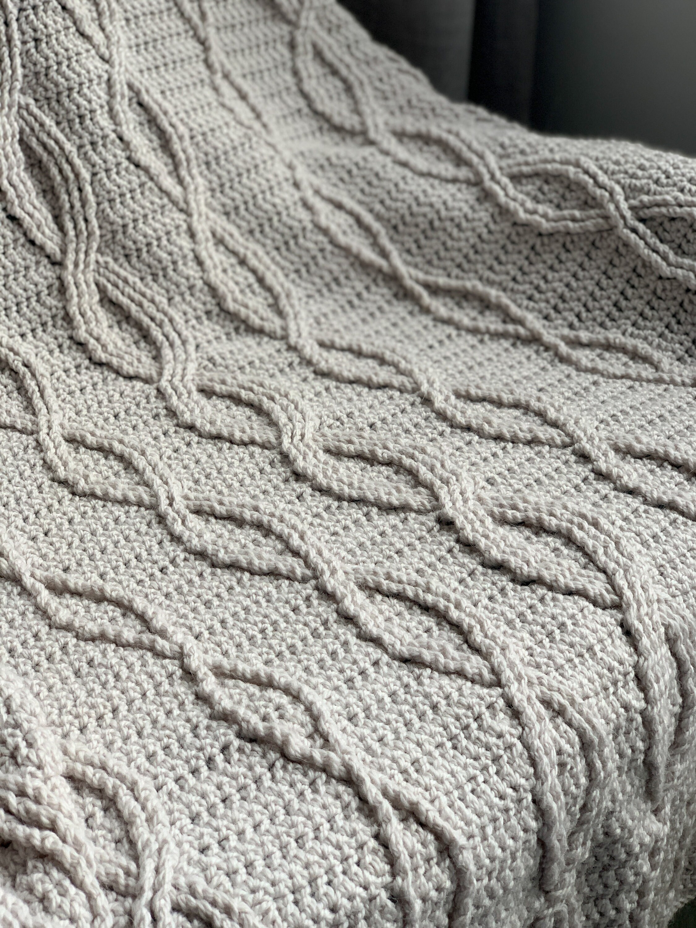 Crochet Cable Blanket Pattern: Modern Braided Cable Crochet - Etsy UK
