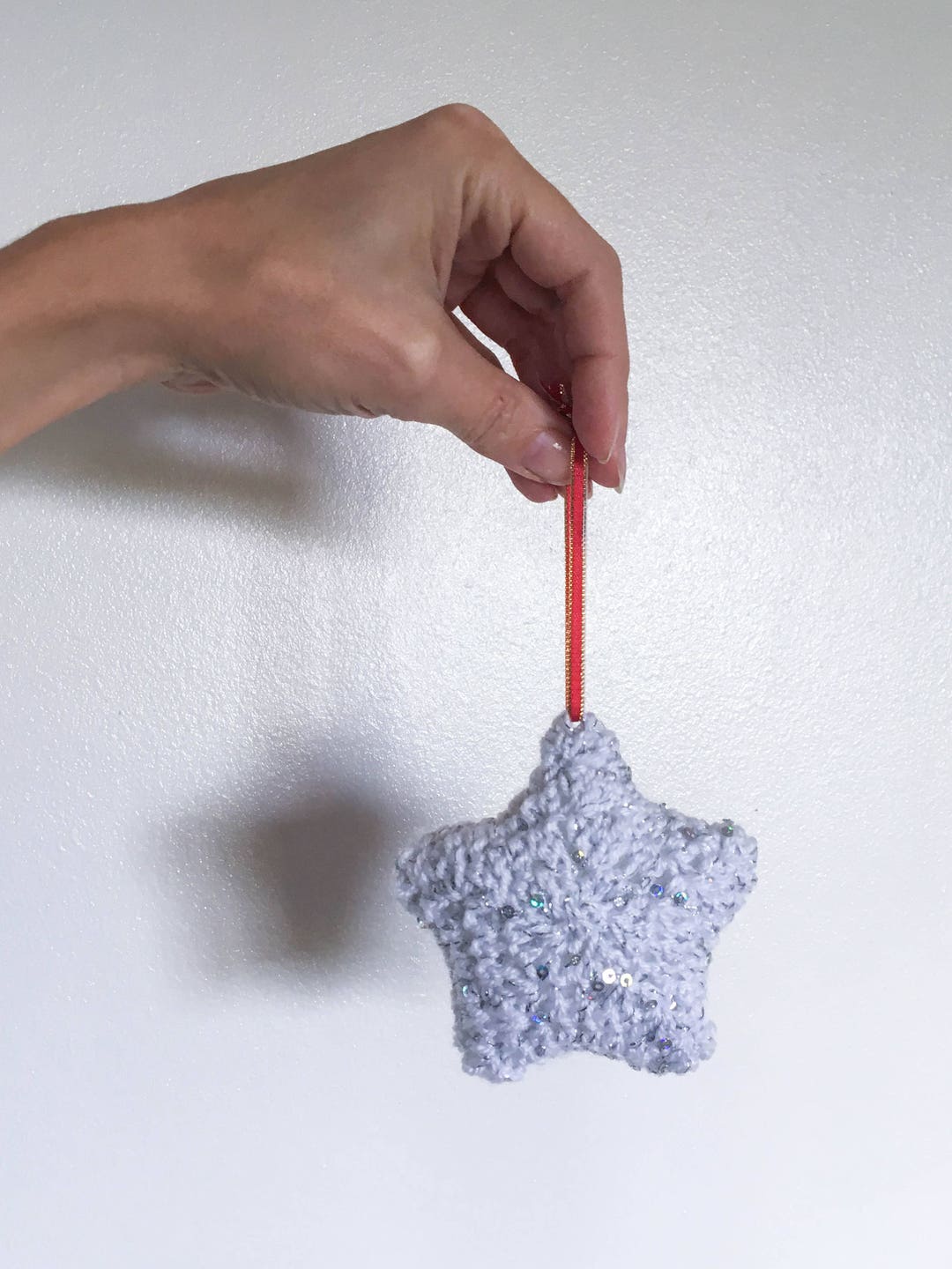 Crochet Star Decoration Pattern. 3D Crochet Star Christmas Tree ...
