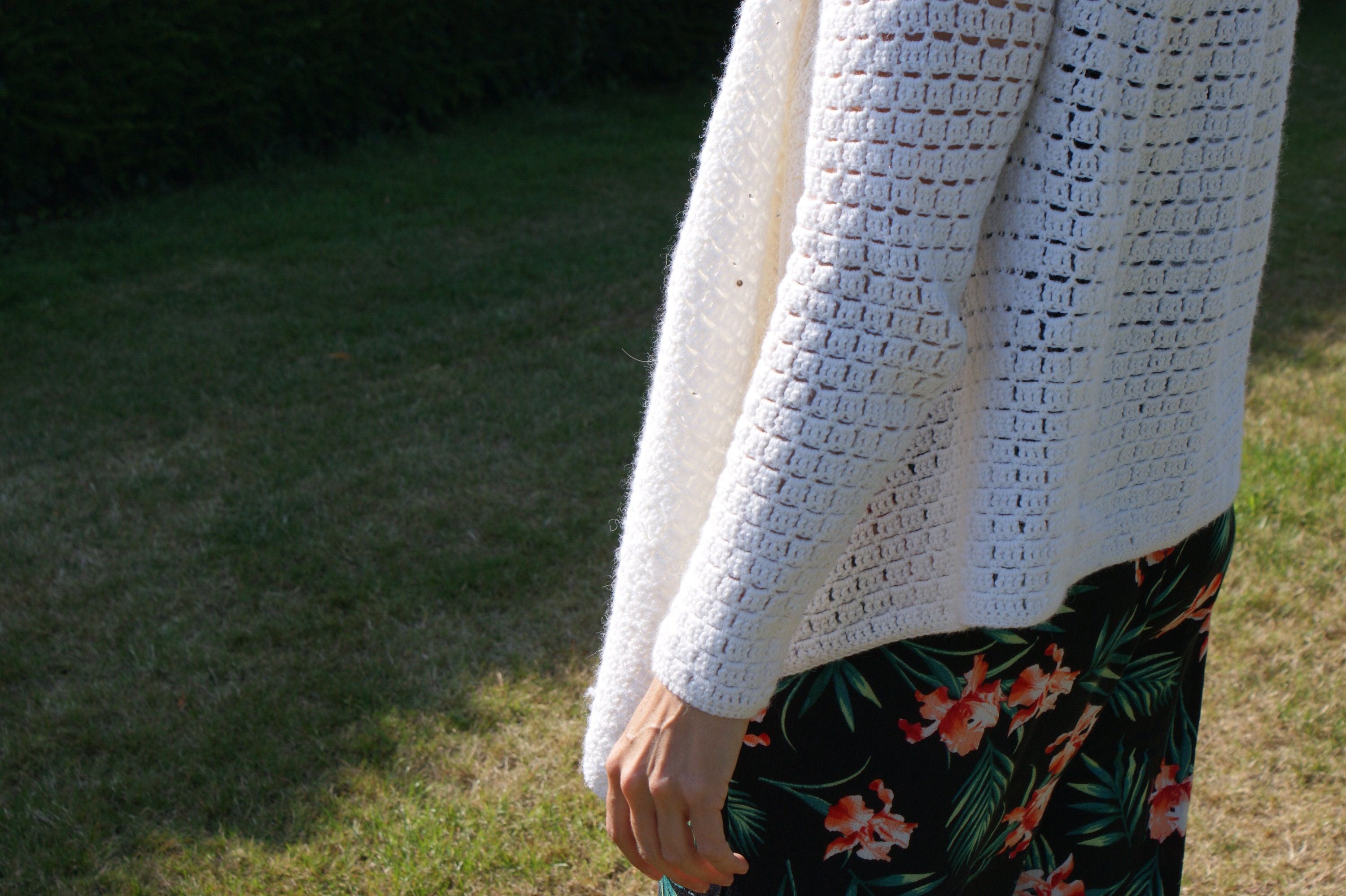 Wrap around crochet cardigan pattern Modern top-down seamless | Etsy