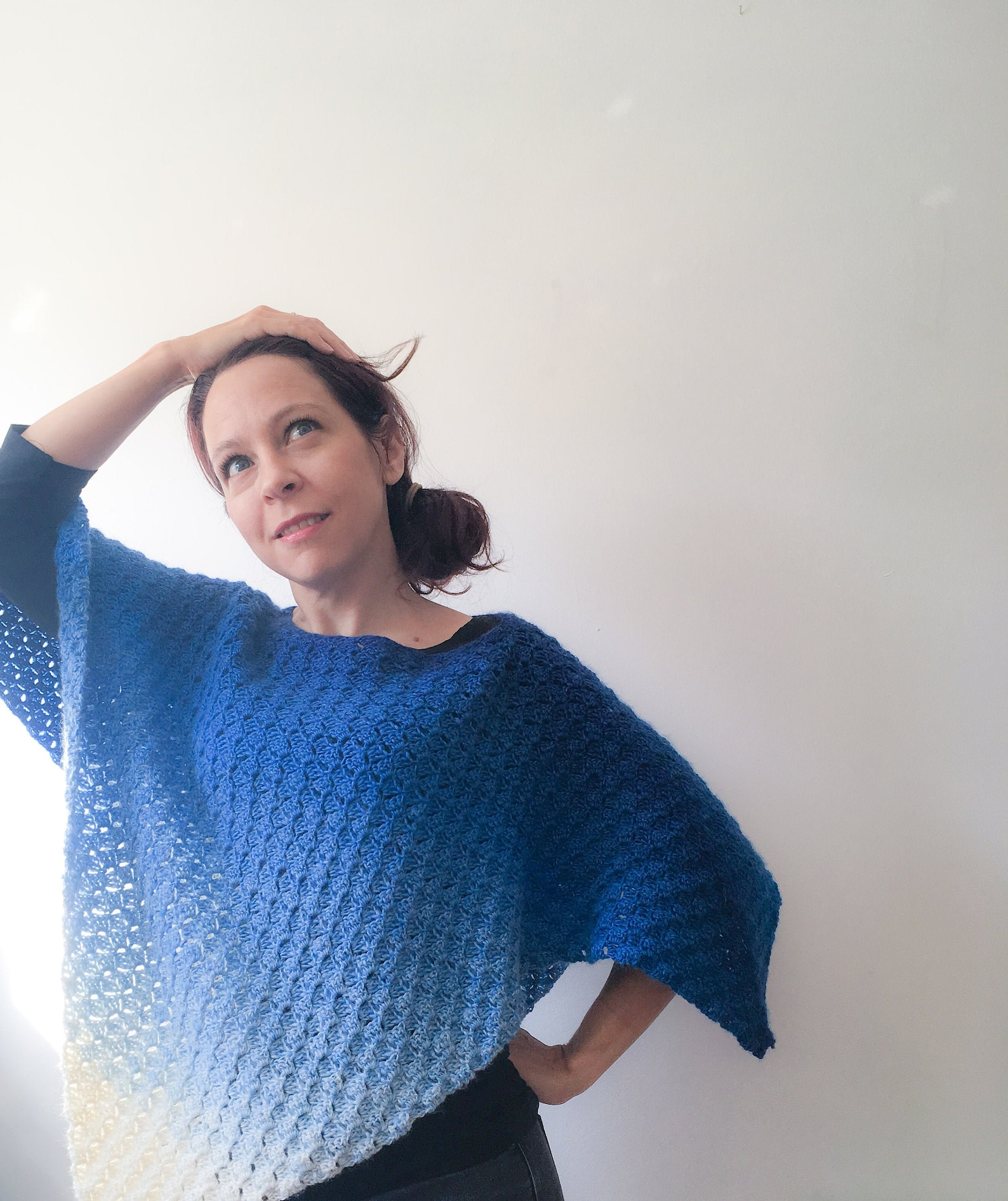 Corner to Corner Crochet Poncho Pattern: Easy, Adjustable C2c Poncho ...