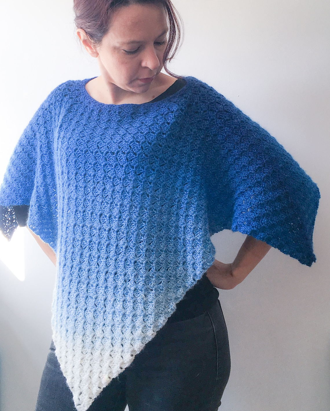 Corner to Corner Crochet Poncho Pattern: Easy Adjustable C2c | Etsy