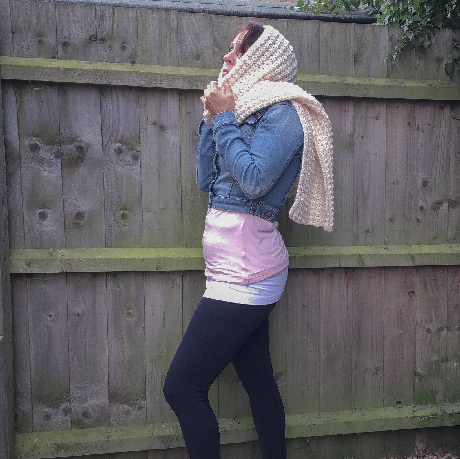 Crochet Scoodie Pattern. Textured Hooded Scarf, Worn as a Scarf, Wrap ...