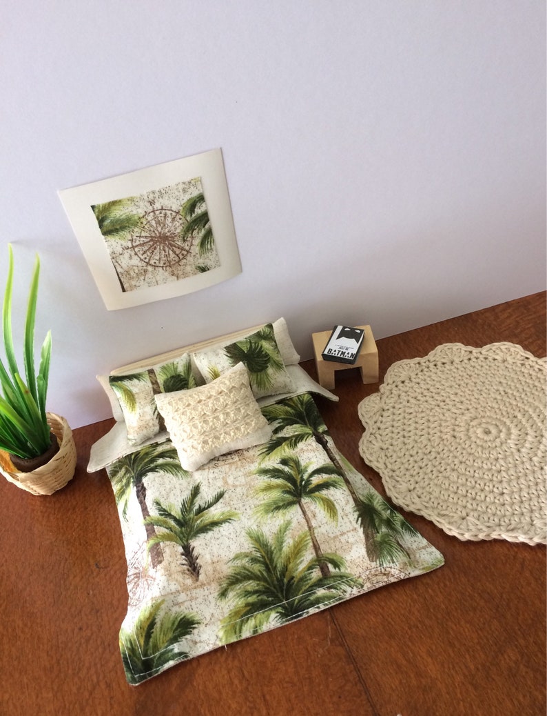 Miniature Crocheted Doily Rug. Handmade Dollhouse Floor Rug | Etsy