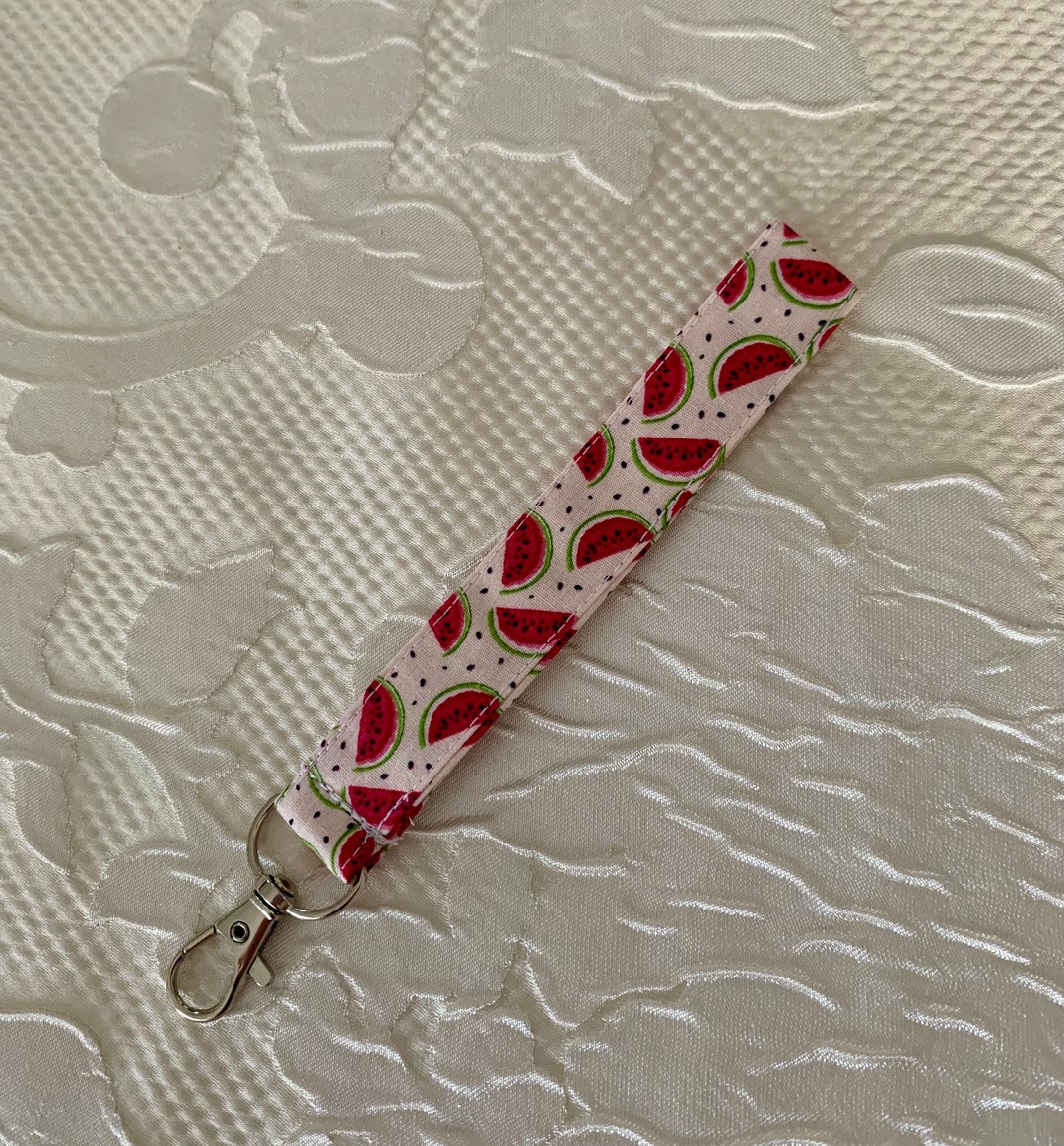 Watermelon Key Fob , Key Ring, Wrislet, Fabric Key Chain, Cute ...