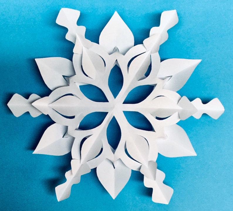 2 Layered- 3D Snowflake Pattern - Keith - Etsy