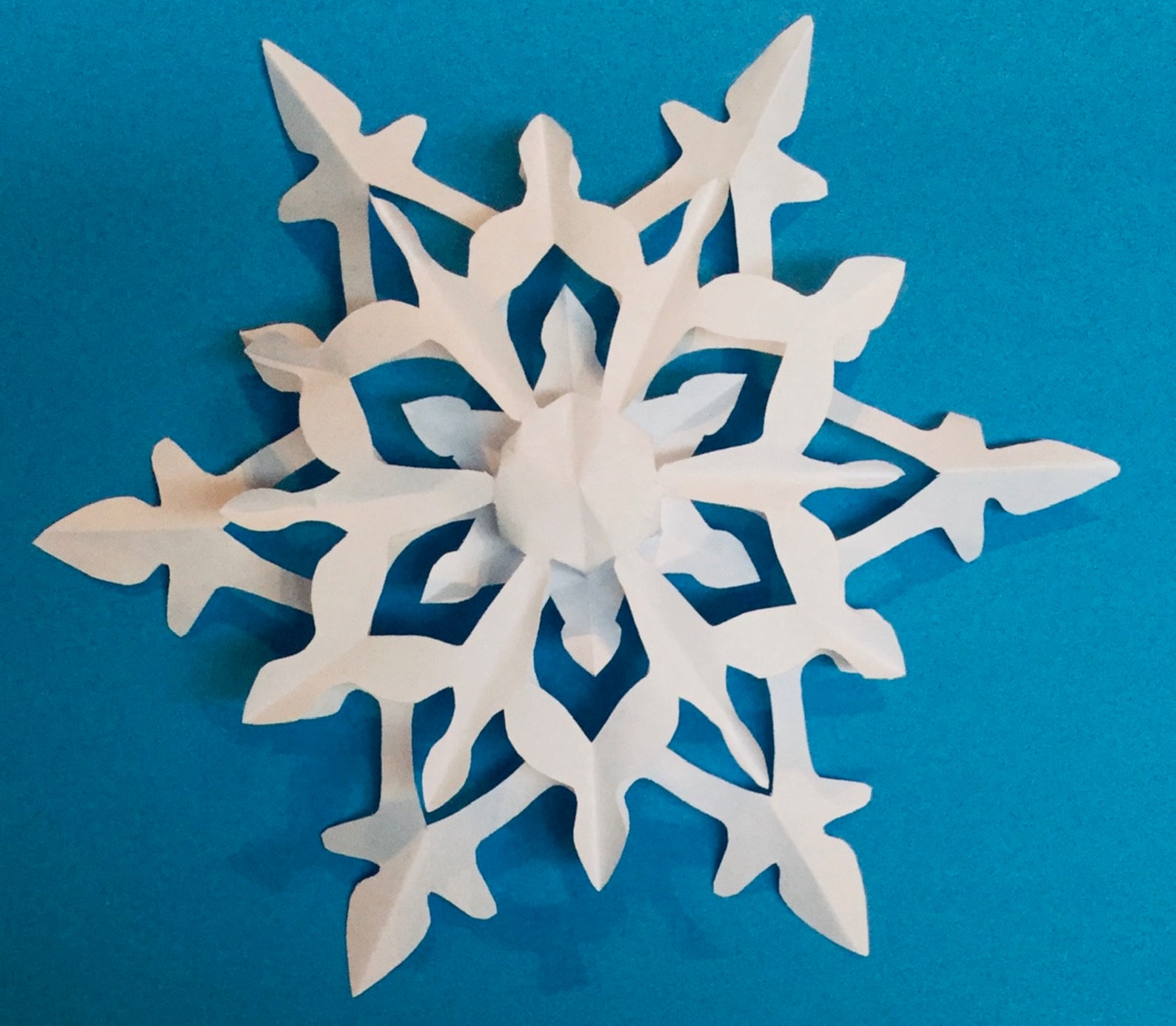 2 Layered- 3D Snowflake Pattern - Zetta - Etsy
