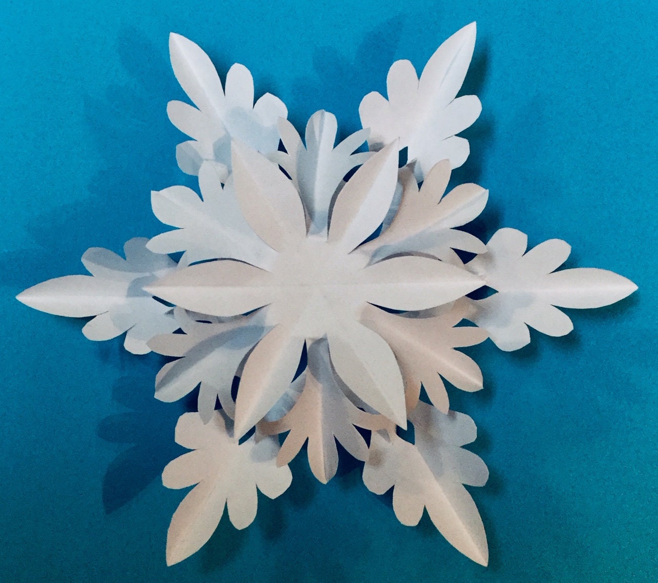 2 Layered- 3D Snowflake Pattern - Gladice - Etsy
