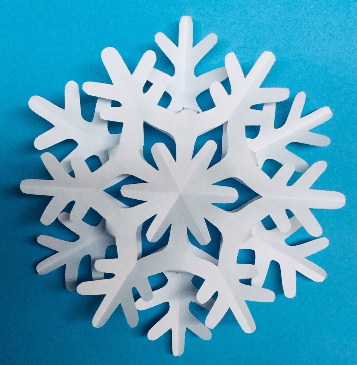 2 Layered- 3D Snowflake Pattern - Margaret - Etsy
