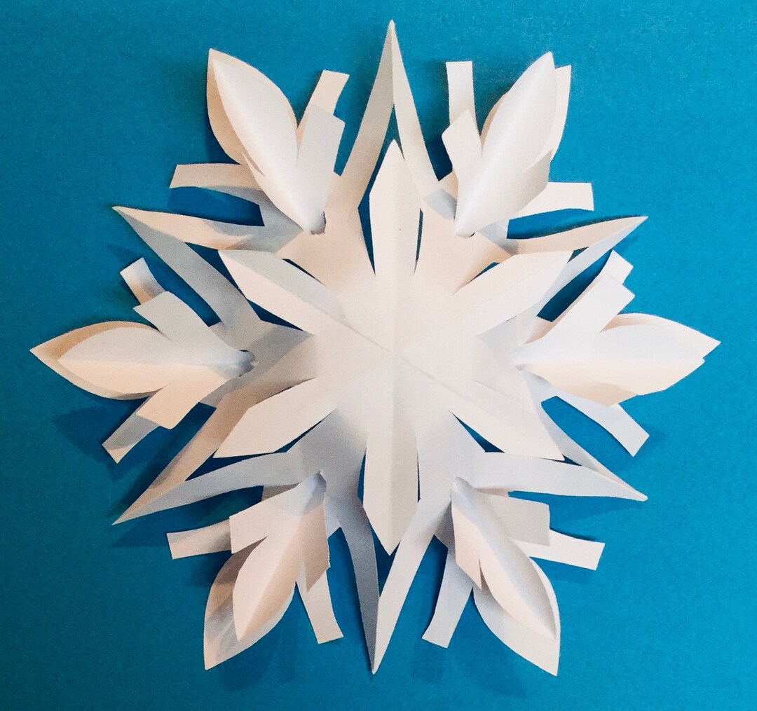 2 Layered- 3D Snowflake Pattern - Ulalia - Etsy