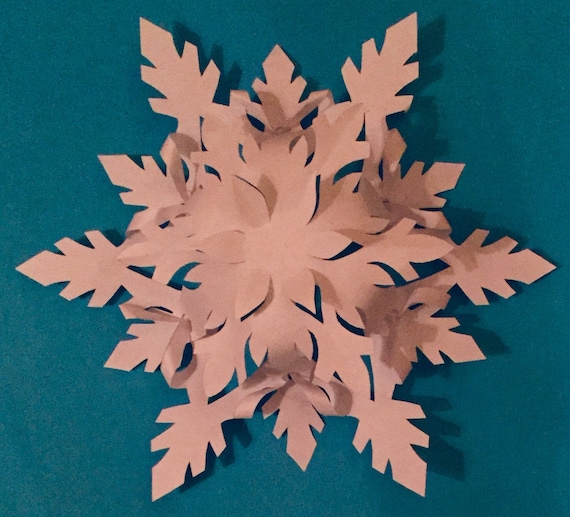 2 Layered 3D Snowflake Pattern Lee | Etsy