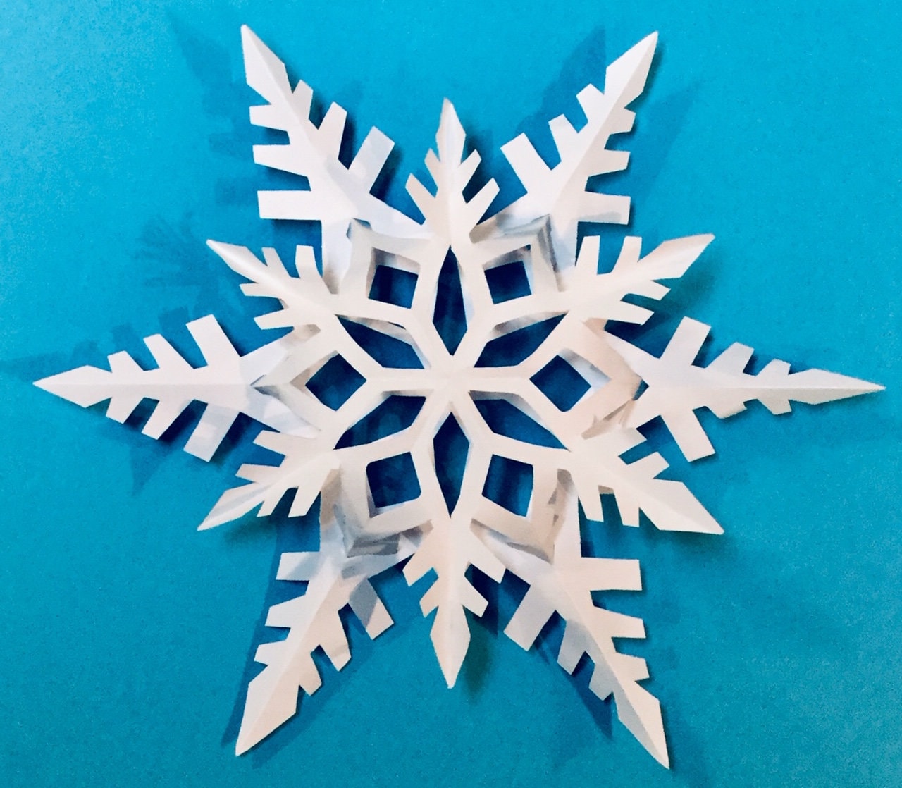 2 Layered- 3D Snowflake Pattern - Diana - Etsy