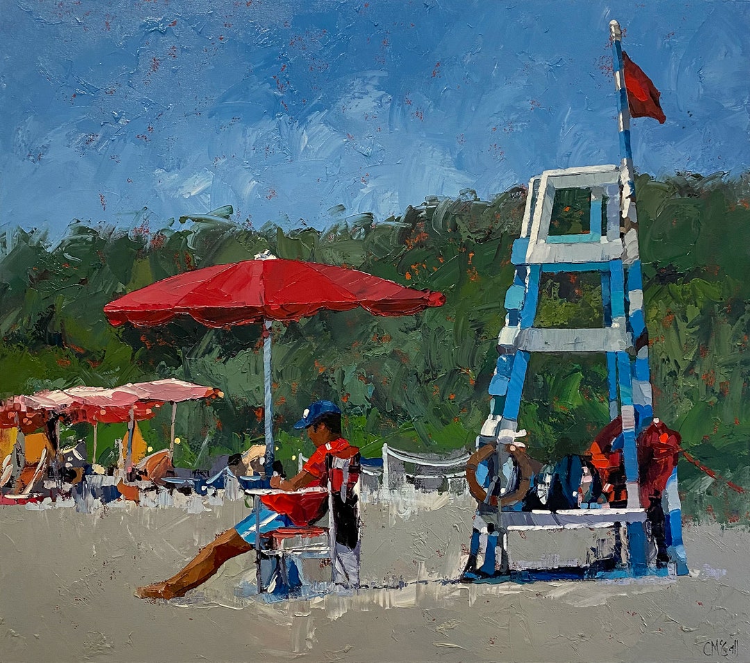 Lifeguard Print. Limited Edition Archival Art Print, 'the Lifeguard ...