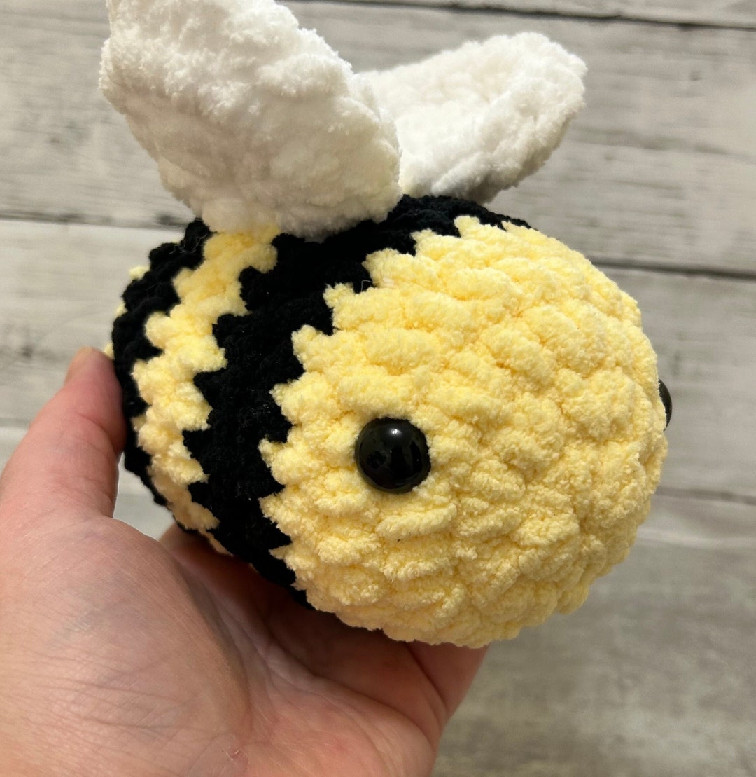 Crochet Bee Plush Stuffed Amigurumi Stuffy Bumble Bee - Etsy