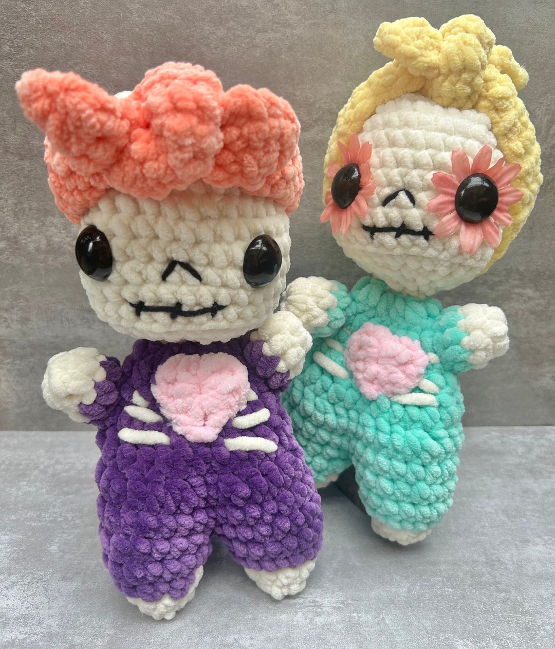 Grimm the Skeleton Snuggler Plush Yarn Soft Snuggly Lovey Security Item ...