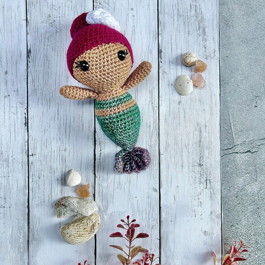 Mermaid Stuffy Amigurumi Doll Crochet Stuffed Under the Sea - Etsy