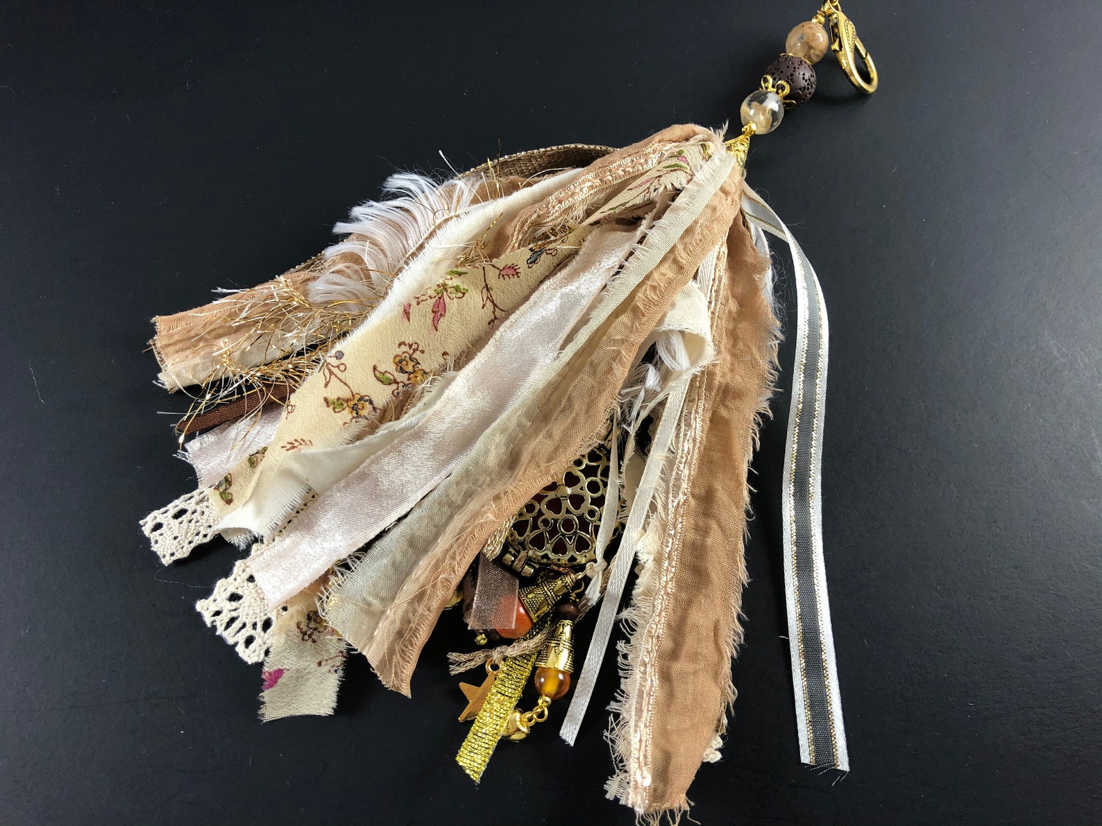 Boho Tassel Handmade Tassel Fabric Tassel Handbag Accent - Etsy