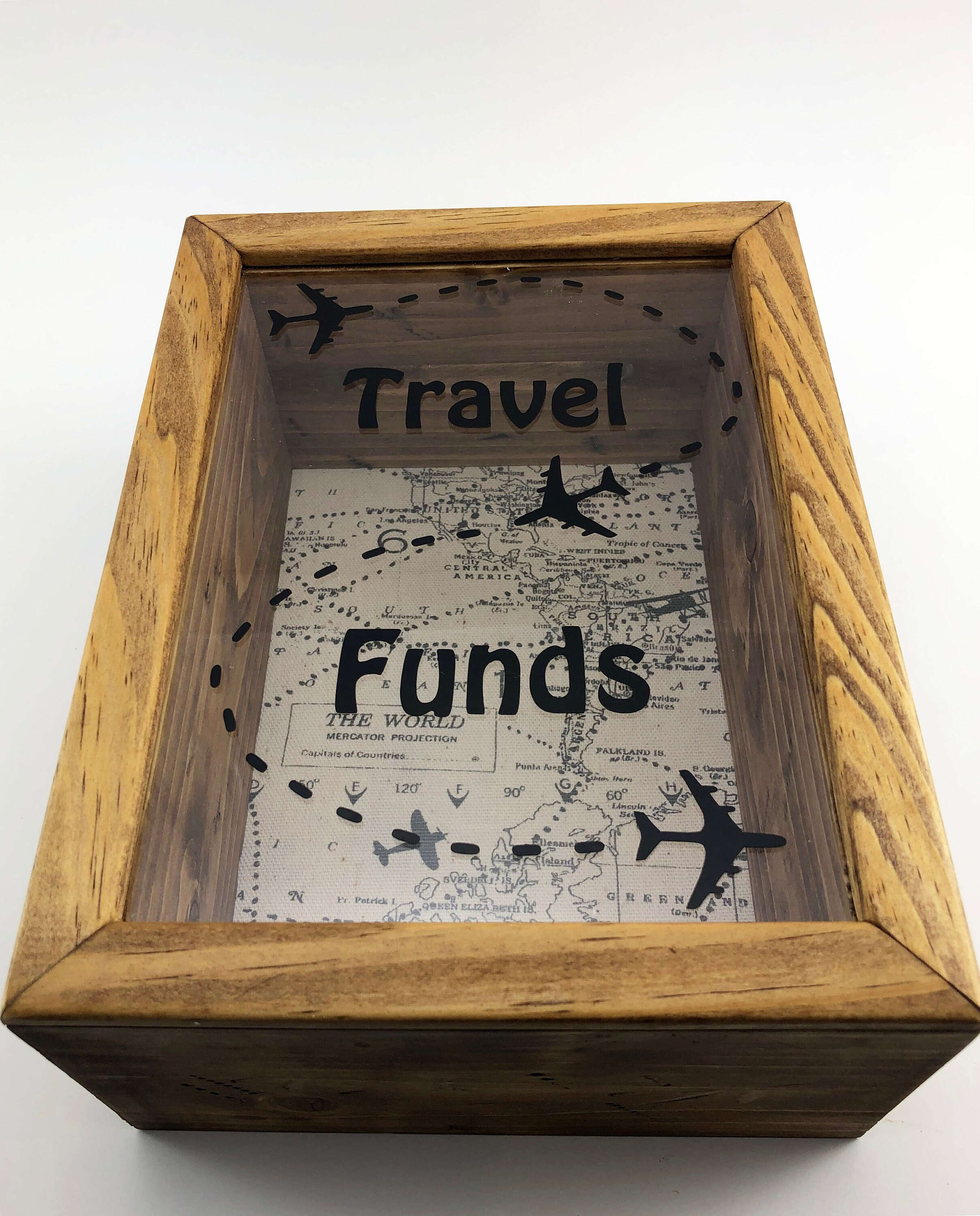 Travel Funds Shadow Box Adventure Funds Saving Box Vacation | Etsy