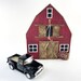 Little Wood Block Househome Decor Red Barn Mixed Media Art - Etsy
