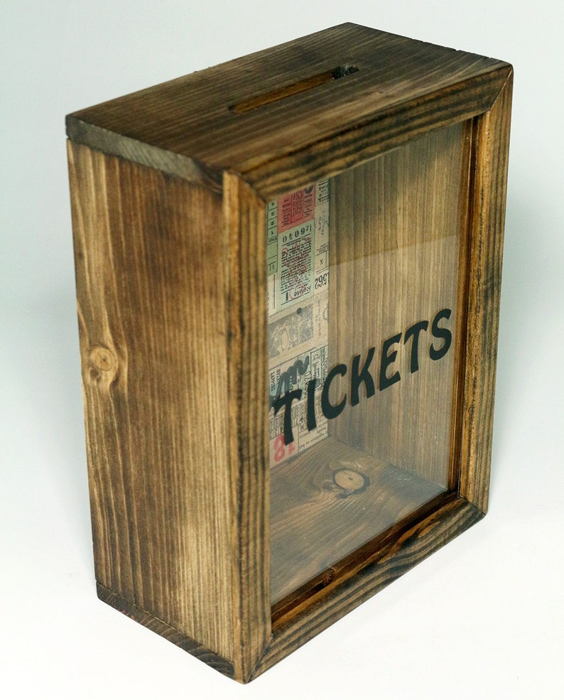 Tickets Shadow Box Memory Box Fun Box Ticket Holder | Etsy