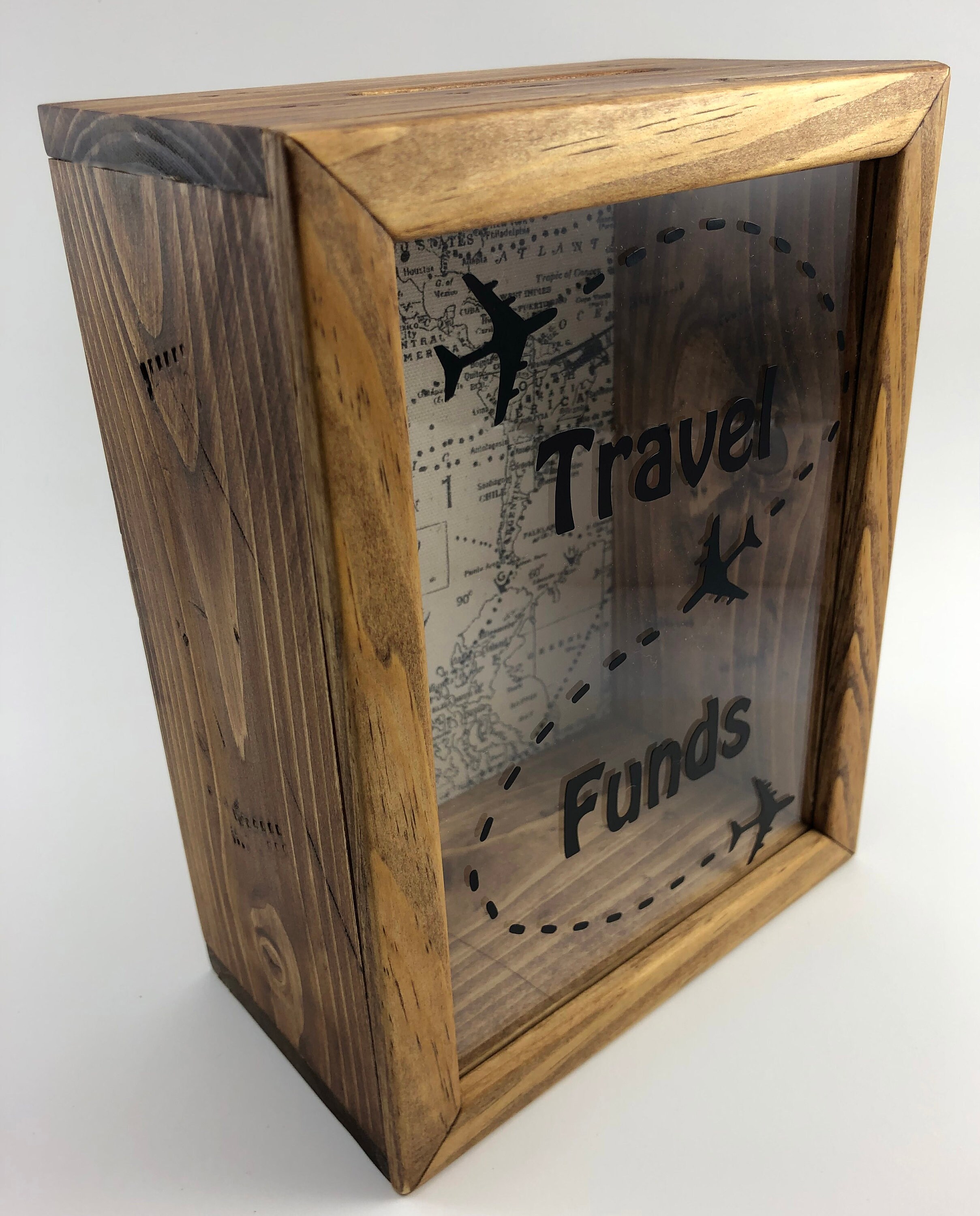 Travel Funds Shadow Box Adventure Funds Saving Box Vacation | Etsy