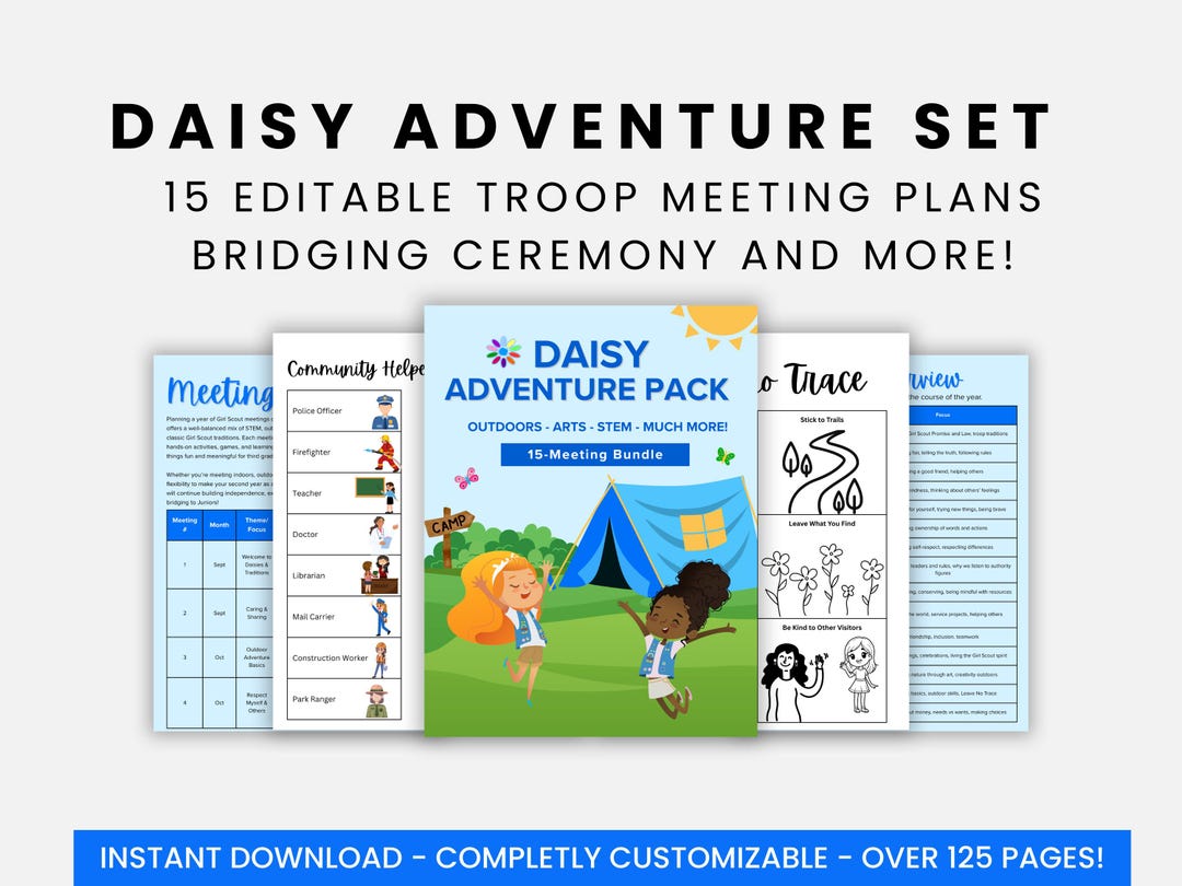 Daisy Adventure Pack – 15 Troop Meeting Plans With Activities ...